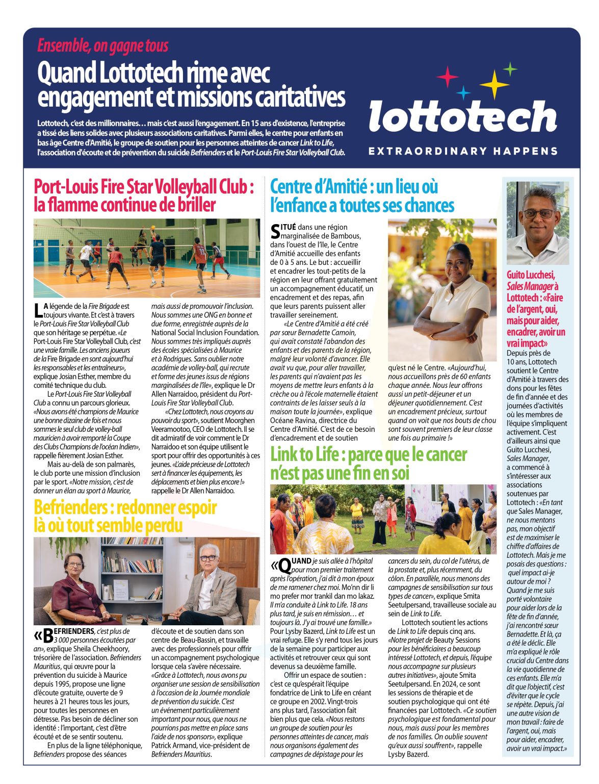 Quand Lottotech rime avec engagement et missions caritatives. – Lottery ...